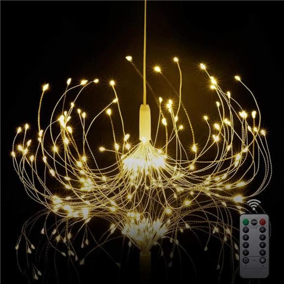 Holiday | Starburst Light Battery Operated Chandelier 18 Led 8 Mode ...